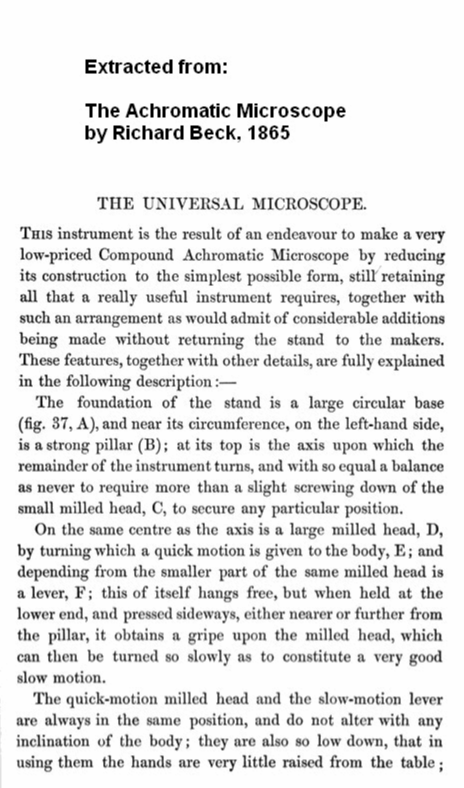 Beck Universal microscope