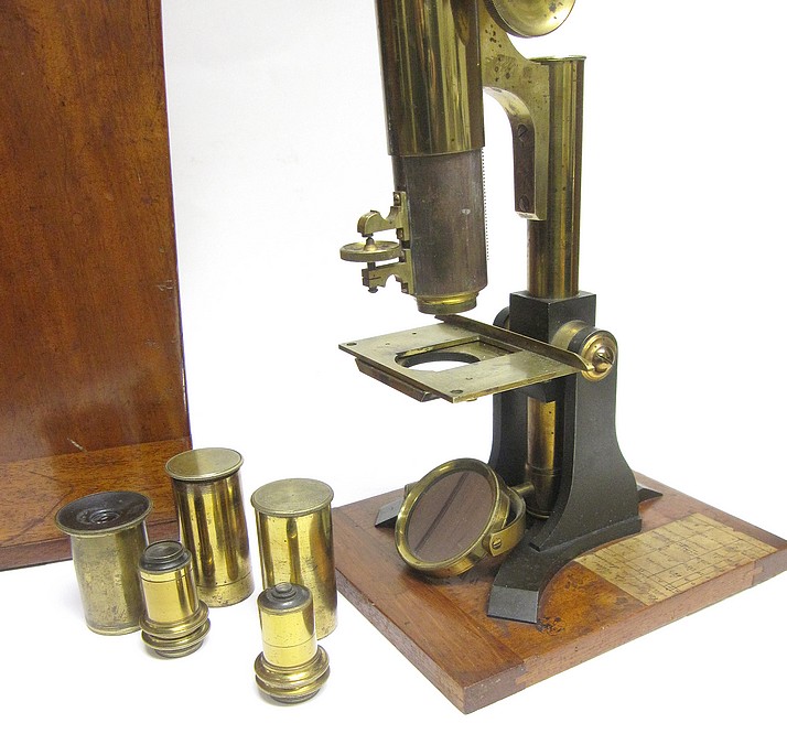 Baker 244 High Holborn, London. Student Microscope, c.1860
