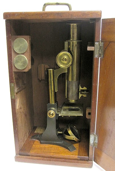 Baker 244 High Holborn, London. Student Microscope, c.1860