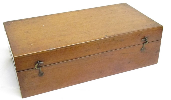 Double pillar French microscope. Probably made by Radiguet & Fils, Paris